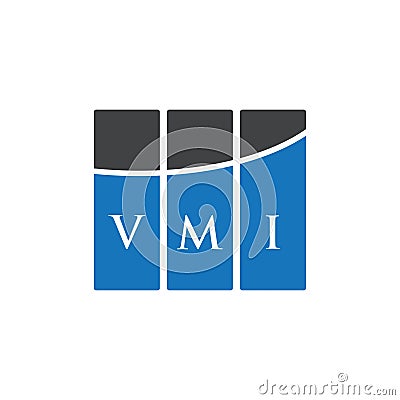 VMI Letter Logo Design On WHITE Background. VMI Creative Initials ...