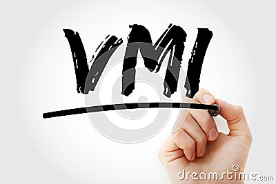 VMI - Vendor Managed Inventory Acronym With Marker, Business Concept ...