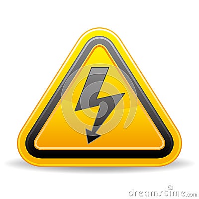 Voltage Sign Cartoon Vector | CartoonDealer.com #17003191