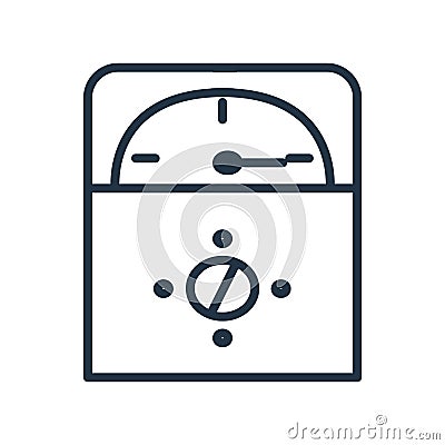 Voltmeter Icon Vector Isolated On White Background, Voltmeter Sign ...