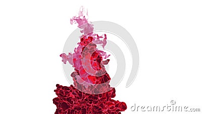 Volume Effects Red Ink in Water or Massive Fume in Air. Vfx for ...