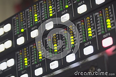 The Volume Indicator On Amplifier Panel Stock Photo | CartoonDealer.com ...