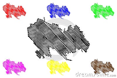 Vormsi Island Republic Of Estonia, West Estonian Archipelago Map Vector ...