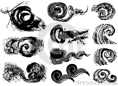 Vortex. Wave Splash. Brush Stroke Illustration. | CartoonDealer.com ...
