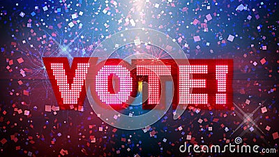 VOTE Party Animation (HD Loop) Stock Footage - Video of party, shape ...