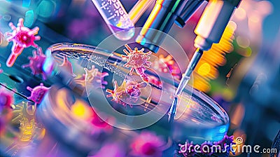 VRE Bacteria In A Clinical Laboratory Setting, Showcasing Microscopic ...