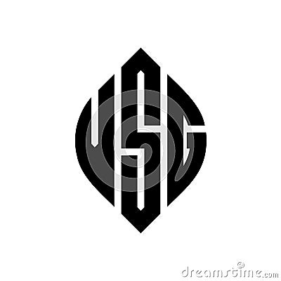 VSG Circle Letter Logo Design With Circle And Ellipse Shape. VSG ...