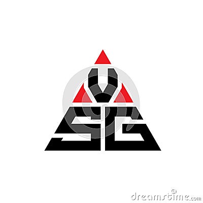 VSG Triangle Letter Logo Design With Triangle Shape. VSG Triangle Logo ...