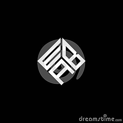 WAB Letter Logo Design On Black Background. WAB Creative Initials ...