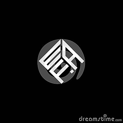 WAF Letter Logo Design On Black Background. WAF Creative Initials ...