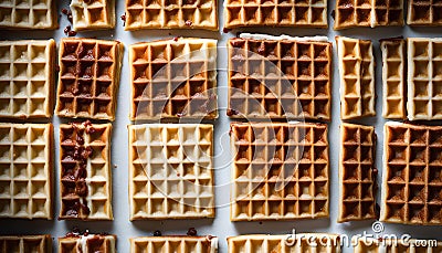 Waffle Grid Pattern Food Texture Royalty-Free Stock Photography ...