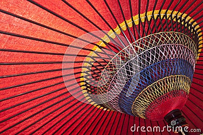 Wagasa, Red Traditional Umbrella Stock Photography | CartoonDealer.com ...