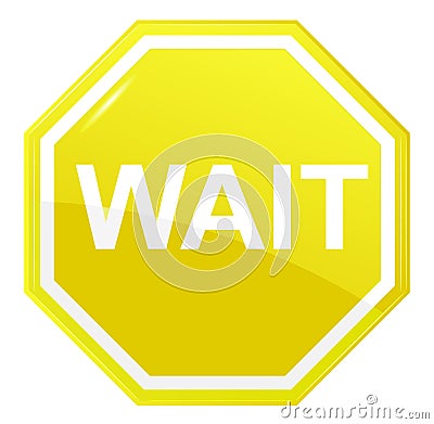 Wait Stop Sign, Royalty-Free Stock Photography | CartoonDealer.com ...