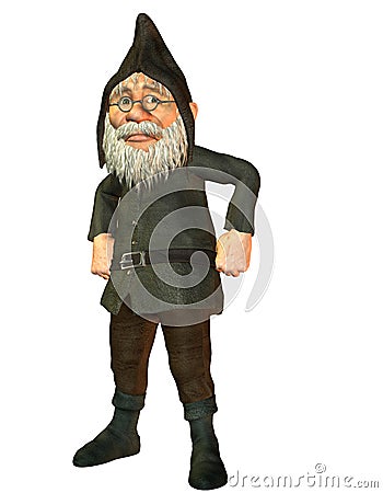 Waiting Angry Dwarf Royalty Free Stock Image - Image: 19156206