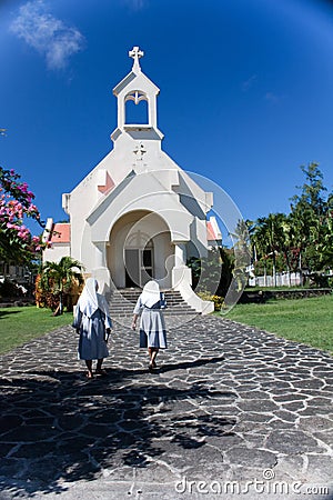 Walking Into A Church Royalty Free Stock Image - Image: 12902536
