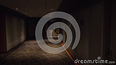 Walking in Hotel Hallway with Dim Light Stock Footage - Video of search ...