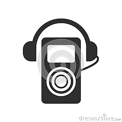 Walkman Icon Vector Sign And Symbol Isolated On White Background ...