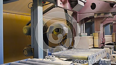 Wall Beam Processing Machine Cnc. Processing of Laminated Veneer Lumber ...