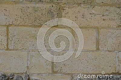 Wall Built With Large Limestone Blocks Royalty-Free Stock Image ...