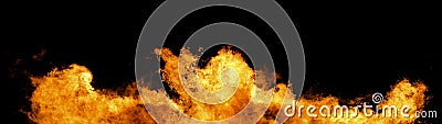 Wall Of Fire Panorama Royalty Free Stock Images - Image: 3977749
