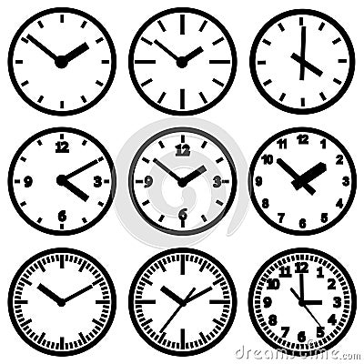 Wall Mounted Digital Clock Cartoon Vector | CartoonDealer.com #50260235