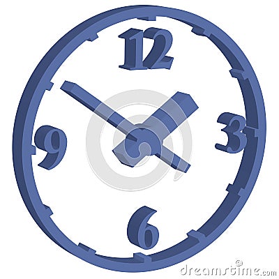 Wall Mounted Digital Clock. Cartoon Vector | CartoonDealer.com #30929341
