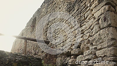 Wall of old stronghold stock footage. Video of tower - 82068574