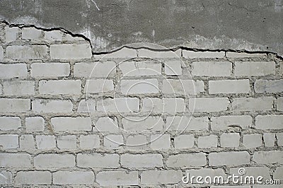 Wall With Partially Removed Plaster In The Form Of Figured Drawing Of A ...