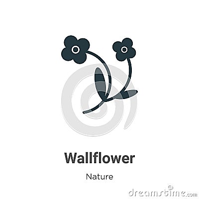 Wallflower Vector Icon On White Background. Flat Vector Wallflower Icon ...