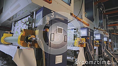 Wallpaper Production Plant, Conveyor Line of Wallpaper Production ...