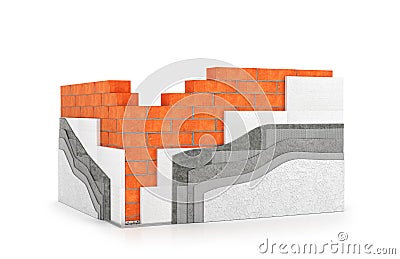 Walls, Insulation Of Buildings. Royalty-Free Illustration ...