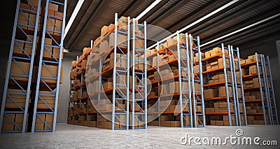 Warehouse Background A Stock Image - Image: 26824061