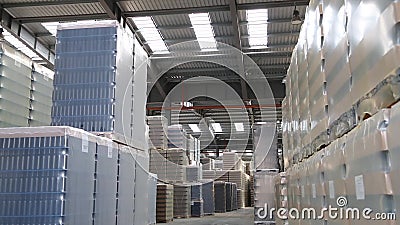 Warehouse with Glass Bottles Stock Video - Video of belt, moving: 112936147