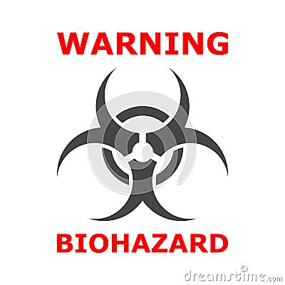 Warning Biohazard, Poster Design Cartoon Vector | CartoonDealer.com ...