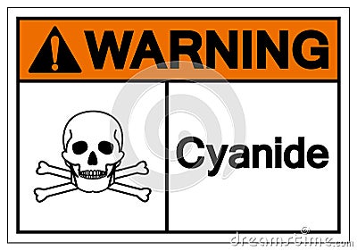 Warning Cyanide Symbol Sign, Vector Illustration, Isolate On White ...