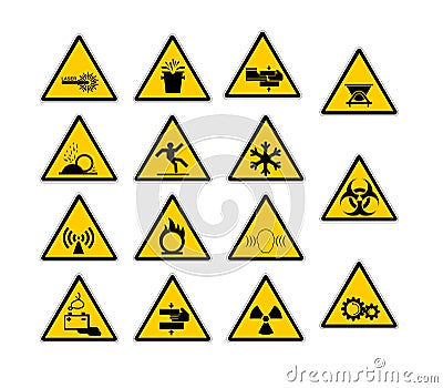 Warning Industrial Sign Vector Illustration | CartoonDealer.com #7161298