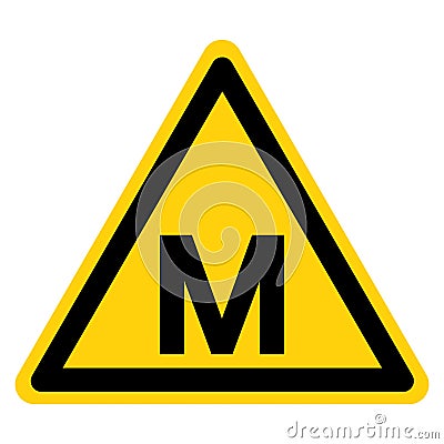 Warning Methane Hazard Symbol Sign, Vector Illustration, Isolate On ...