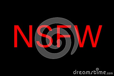 Warning Not Safe For Work Sign Royalty-Free Stock Image | CartoonDealer ...