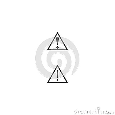 Warning, Prohibition, Exclamation Mark Beware Icon Logo Template Vector ...