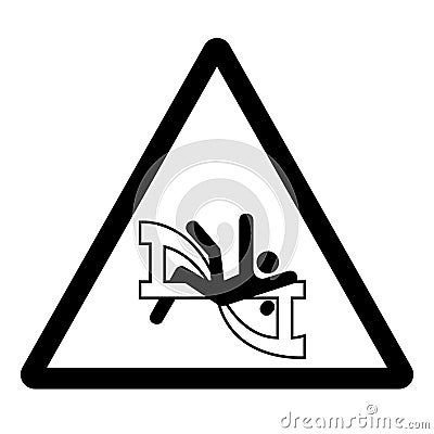 Warning Rotating Agitator Symbol Sign ,Vector Illustration, Isolate On ...
