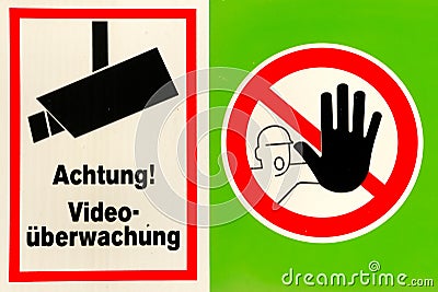 Warning Sign No.1 Royalty-Free Stock Image | CartoonDealer.com #3376996