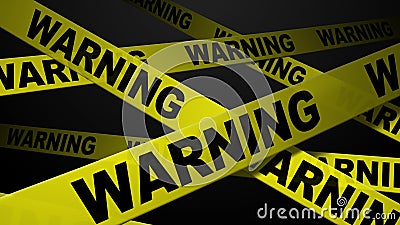 Caution Tape Animation with Alpha Matte Stock Footage - Video of keyed ...