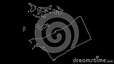 Warwick Bermuda Map Outline Animation Stock Footage - Video of national ...