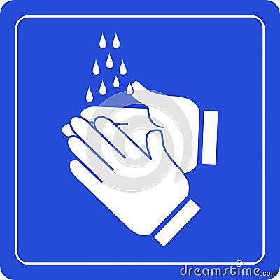 Wash Hands Sign Vector Illustration | CartoonDealer.com #90649024