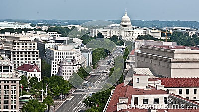 Washington DC - Capital Building - Overhead - Time Lapse Stock Footage ...