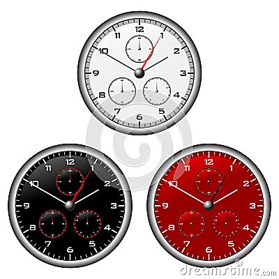 Watches Dials Cartoon Vector | CartoonDealer.com #20160325