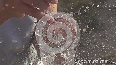 Water Balloon Exploding on Wooden Boards. Water Explosion in Slow ...