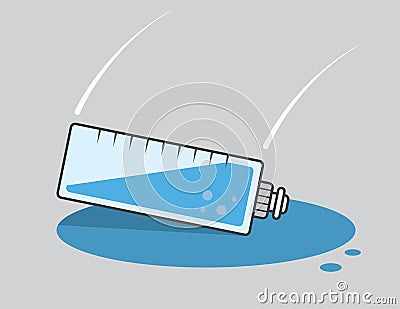 Water Bottle Drop Spill Stock Photo - Image: 34457040