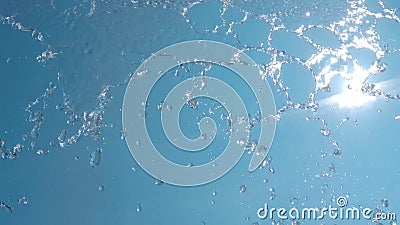 Water Coming Down in the Sun Slow Motion FDV Stock Footage - Video of ...