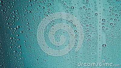 Water Droplets Run Down the Glass Stock Footage - Video of droplet ...